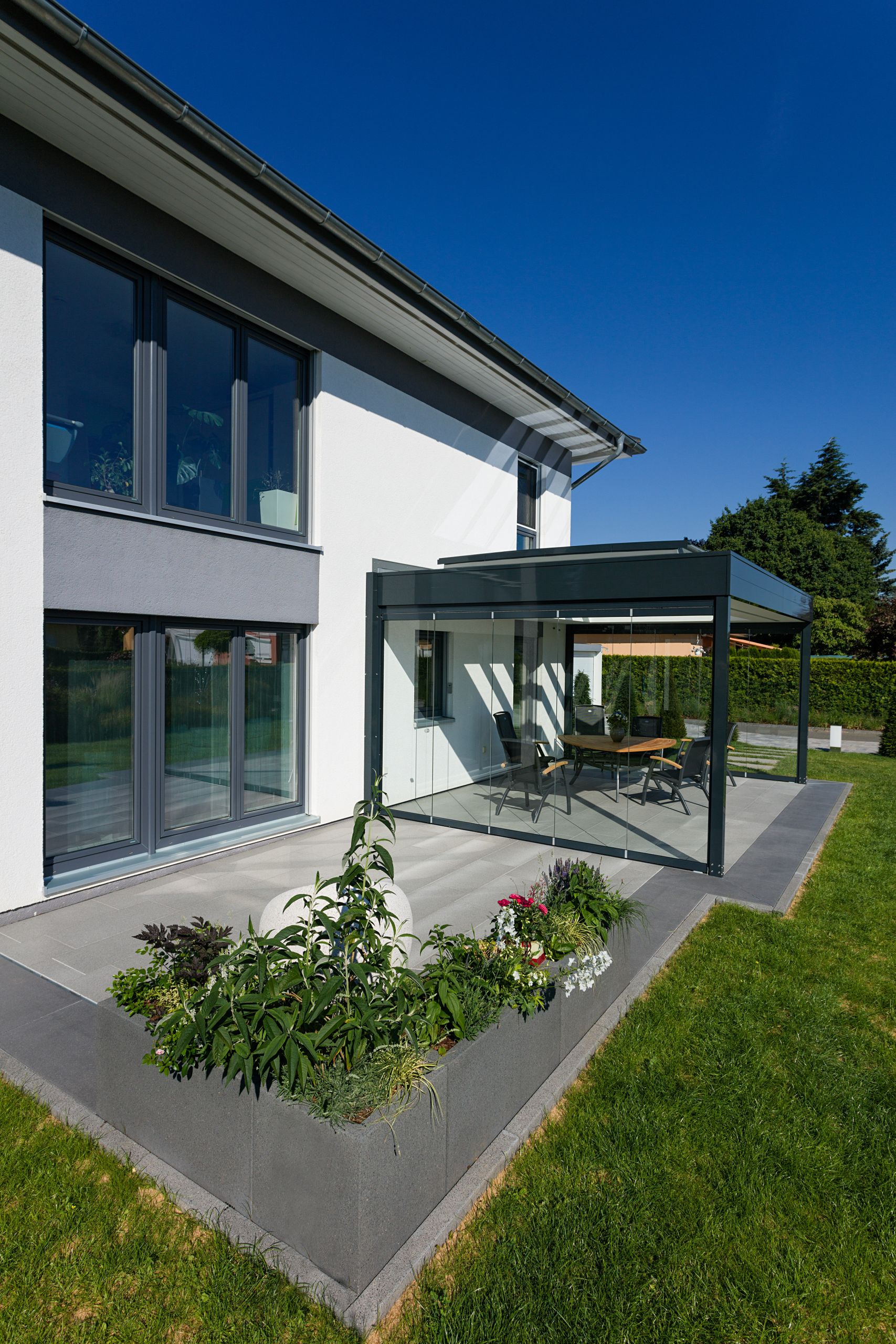 Überdachung Terrasse im Vogtland - BAUMANN Wintergarten