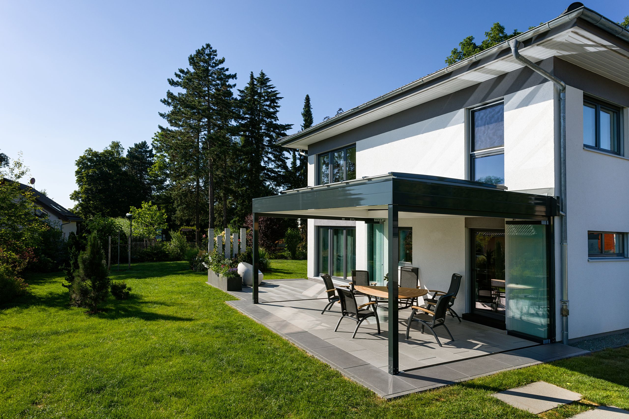 Überdachung Terrasse im Vogtland - BAUMANN Wintergarten